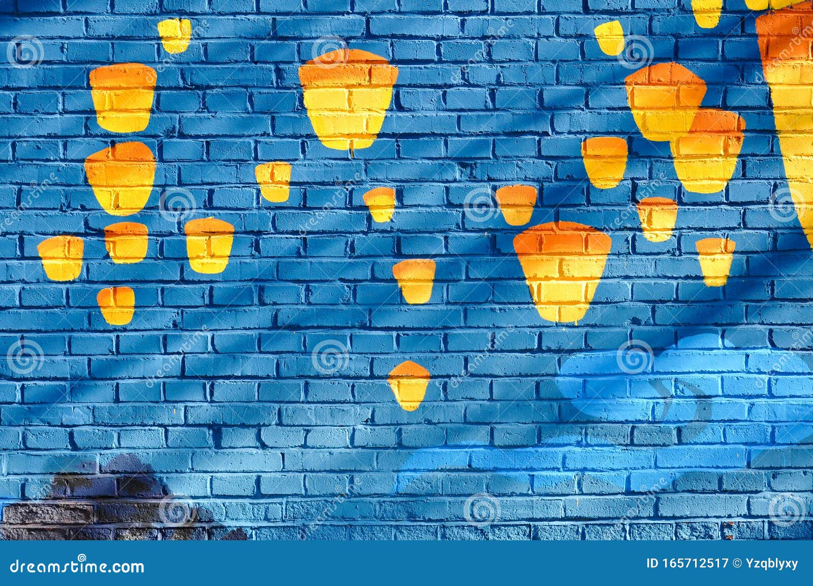 Abstract Graffiti Art on Brick Wall Editorial Photography - Image of ...