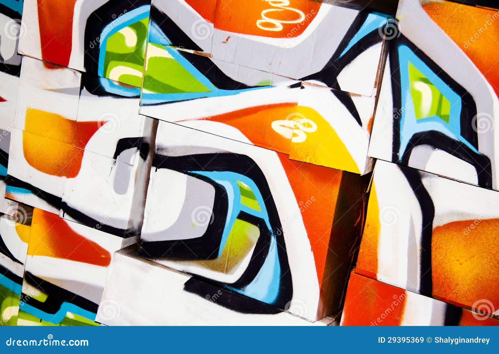 Abstract graffiti boxes editorial stock image. Image of style - 29395369