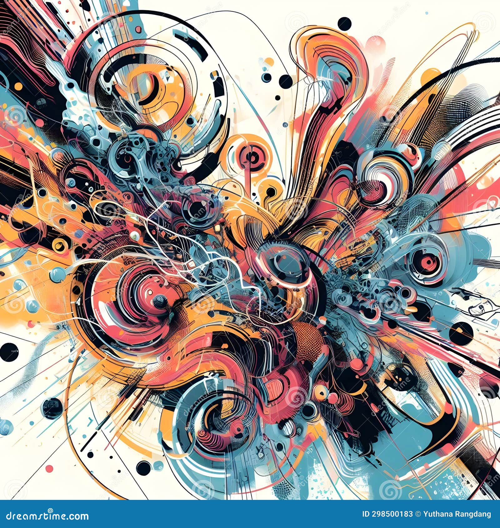 Abstract Graffiti Tag Brush Comic Art. Stock Image - Image of book ...