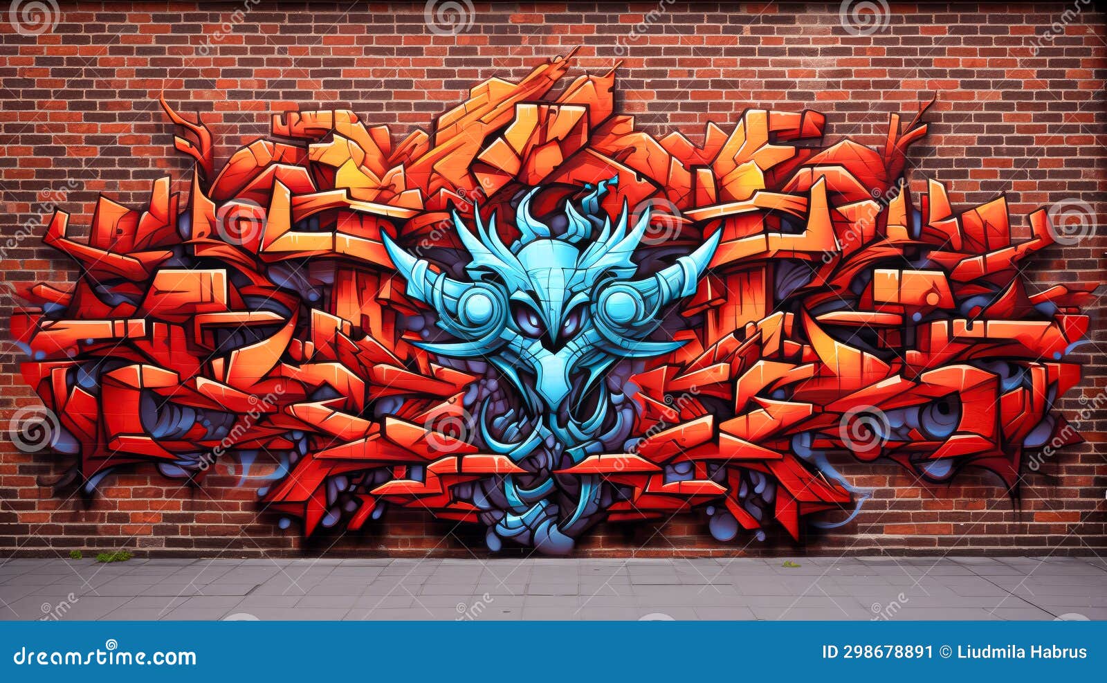 Abstract Graffiti on the Wall Stock Image - Image of abstract, surface ...
