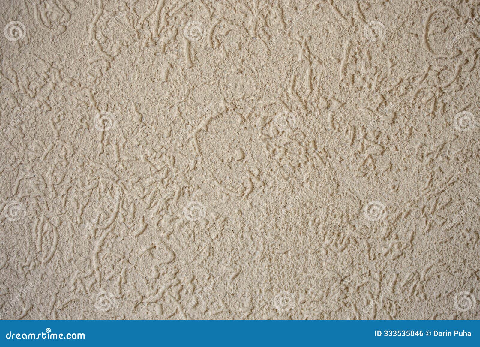 Abstract Grained Stucco Texture , Beige Painted Cement Plaster on a ...