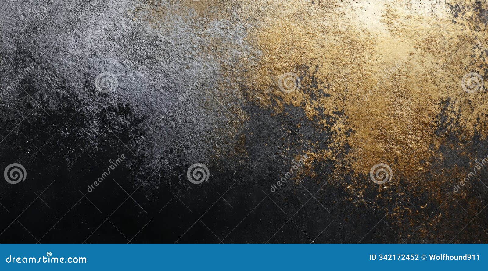 Abstract Grainy Gradient Background, Silver Gold Color Shape, Black ...