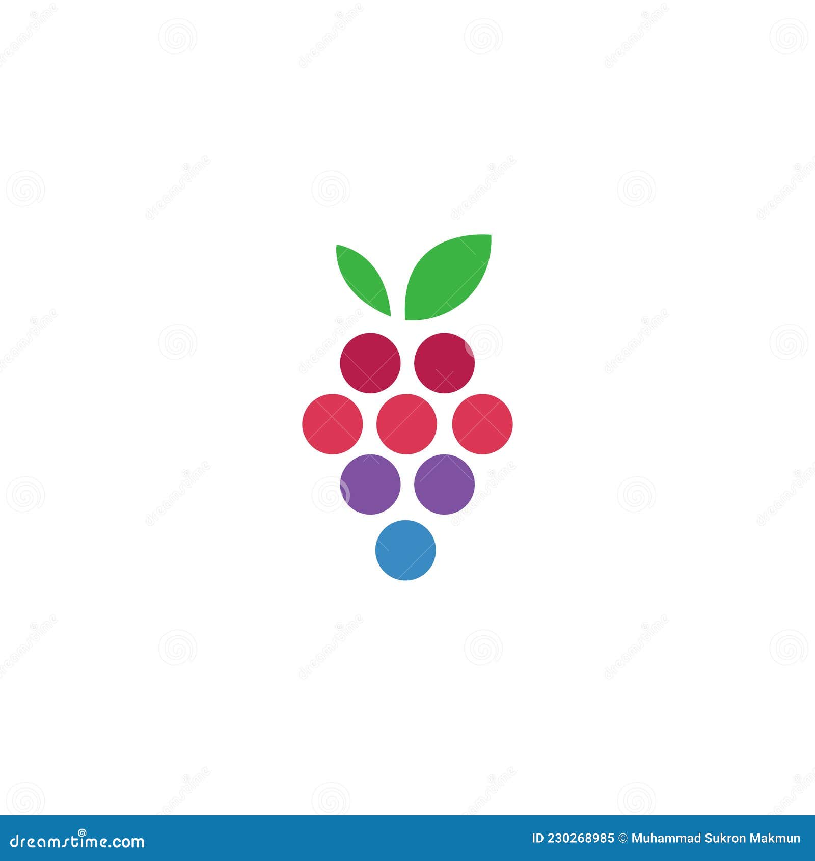 Abstract grape logo icon stock vector. Illustration of wine - 230268985