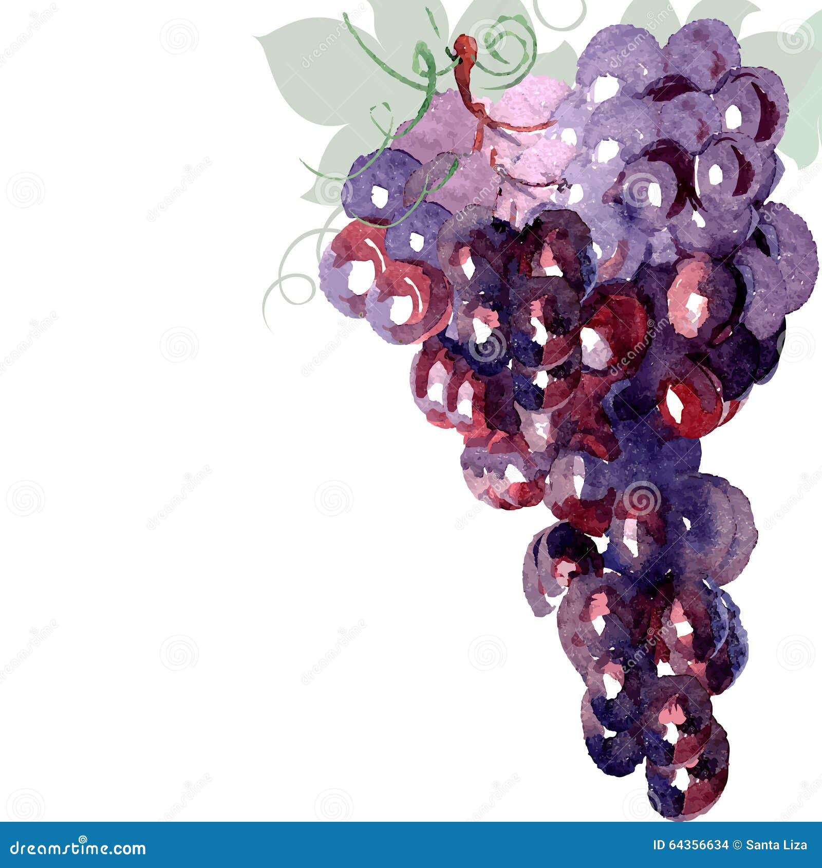Abstract grape stock vector. Illustration of bunch, beautiful - 64356634