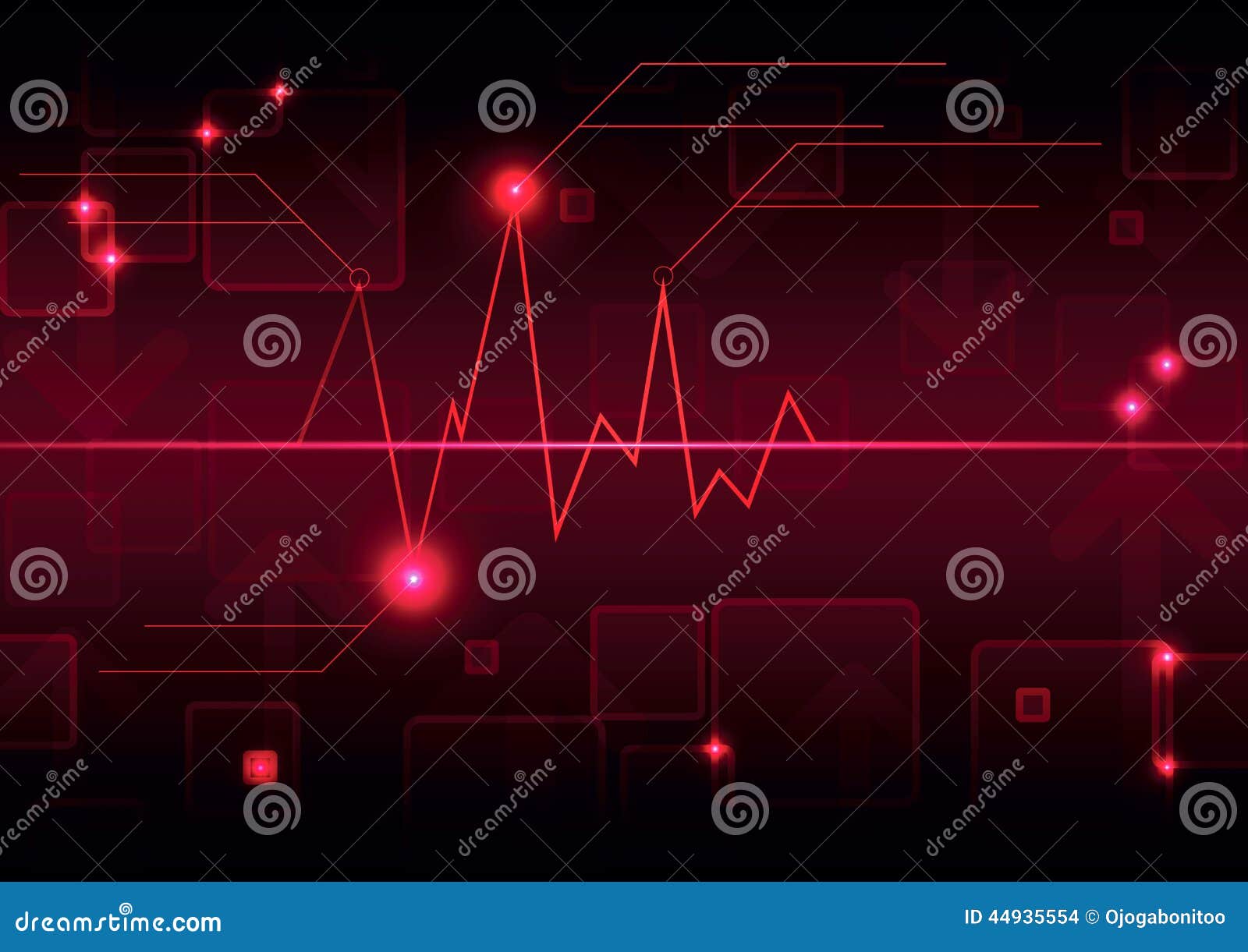Abstract Graph Showing Growth Royalty-Free Illustration | CartoonDealer ...