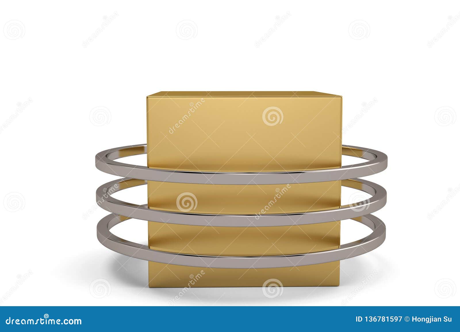 Abstract Graph Cube and Circle Isolated on White Background 3D ...