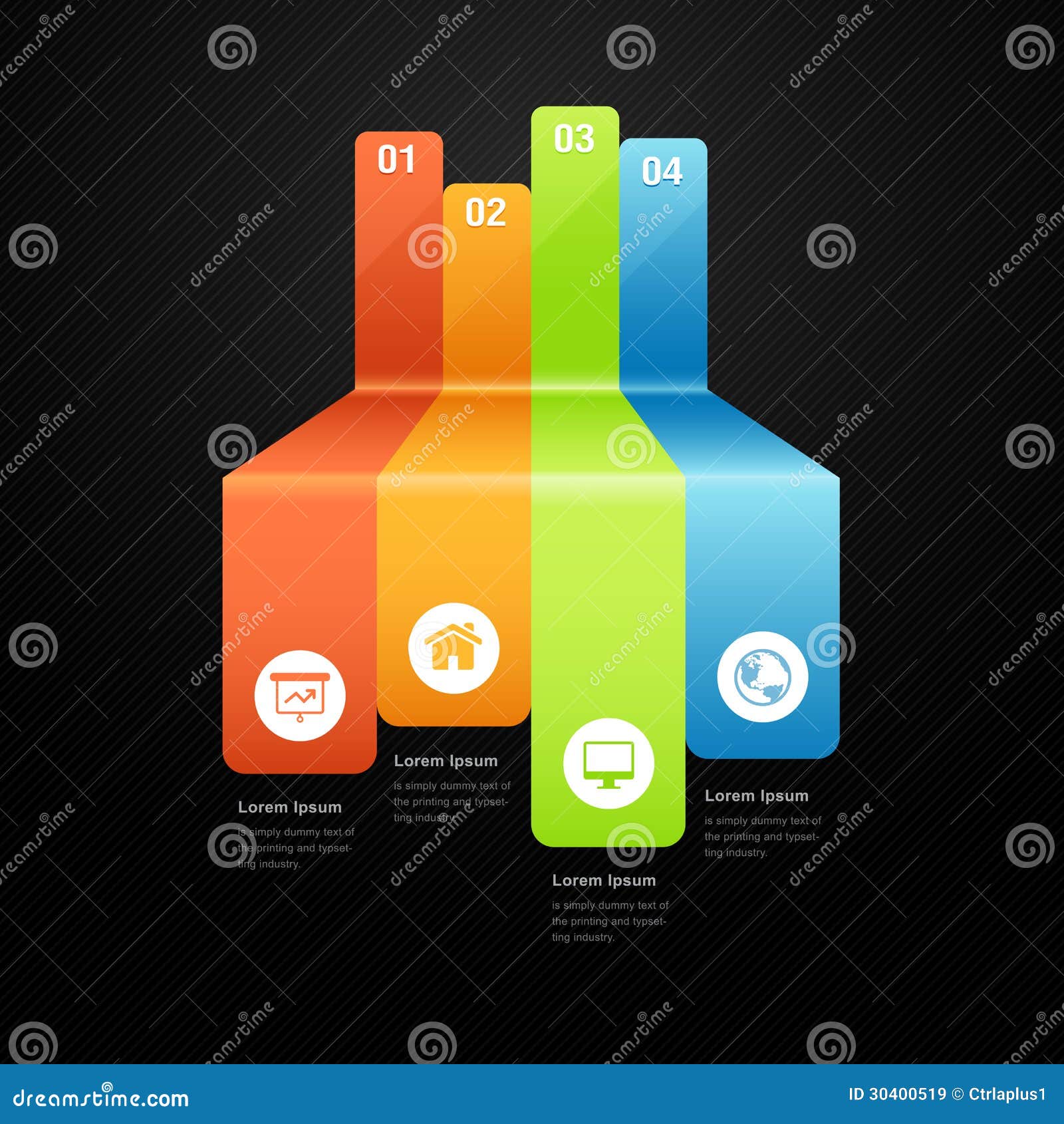 Abstract graph infografics stock vector. Illustration of communication ...