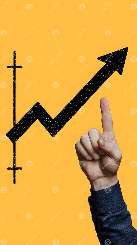 Abstract Graph with Zigzag Pattern, 3 Data Points Connected by Line ...