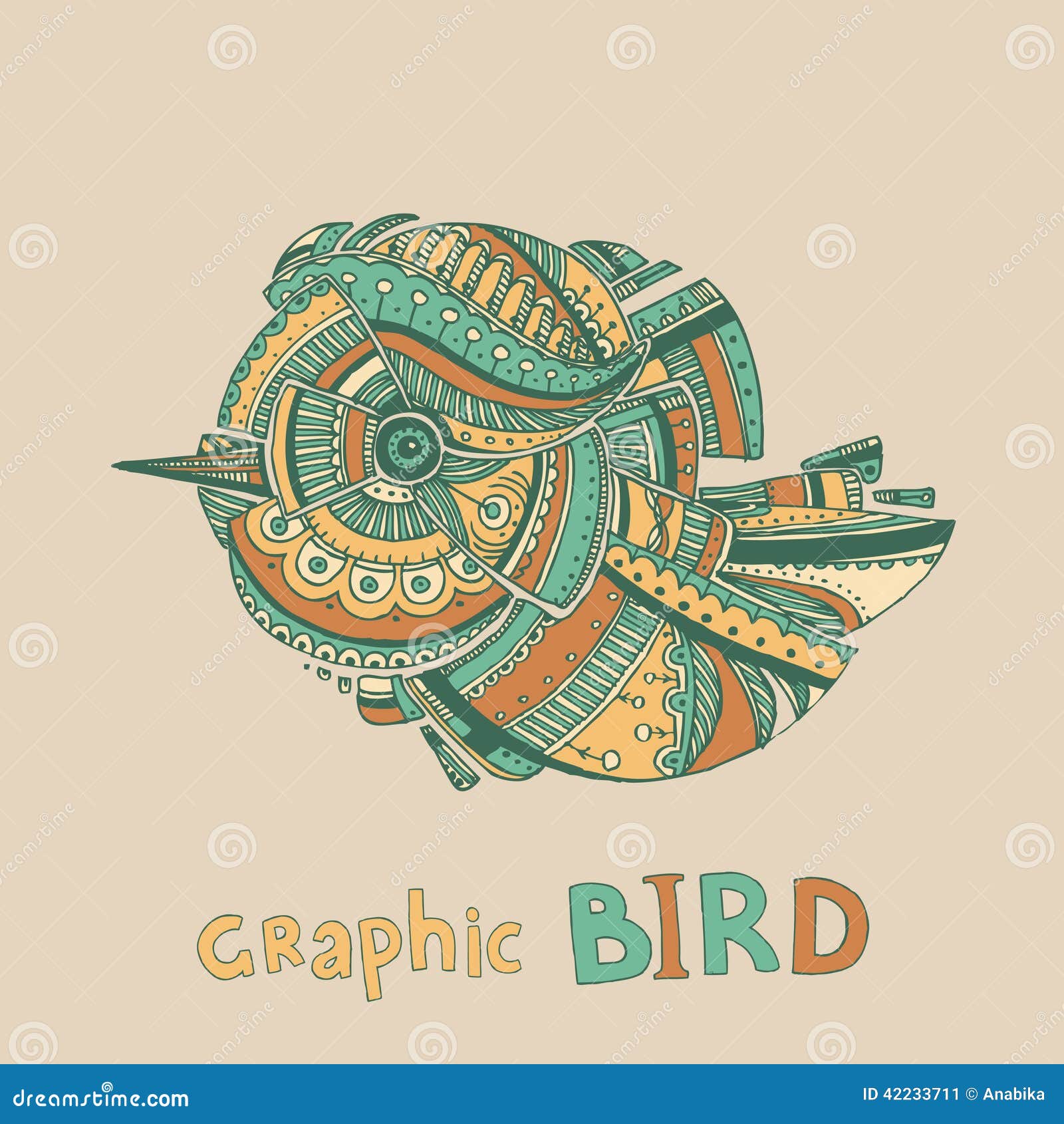 Graphic Bird Tattoo Design Inspired By Tongan And Ivorian Art Royalty ...