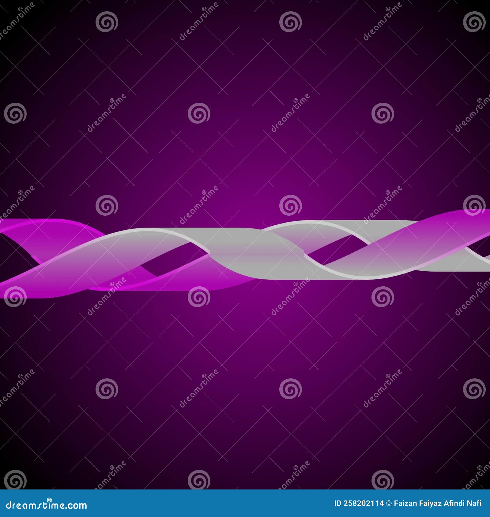 Abstract Graphic Design with Dna Shaped Waves and Dark Purple ...