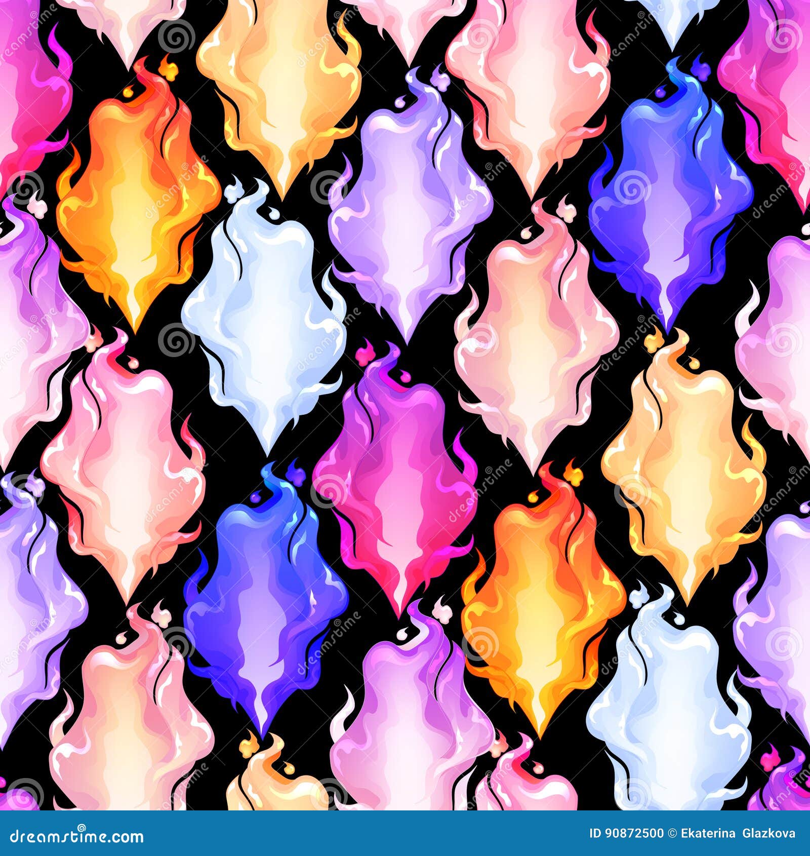 Abstract graphic fire stock vector. Illustration of colorful - 90872500