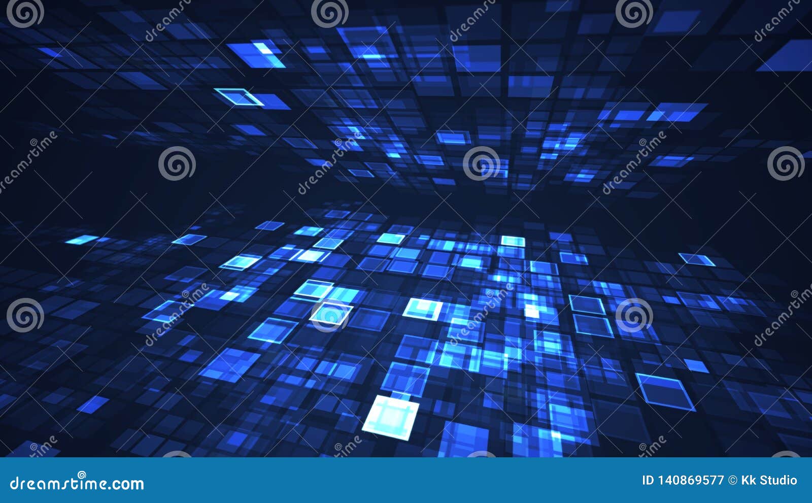 Abstract Graphic Flashing Rectangle Grid Background Stock Illustration ...