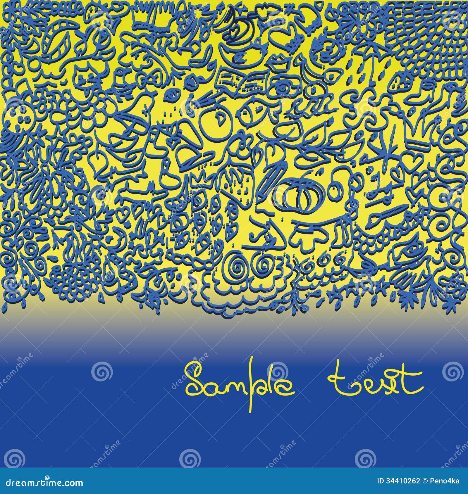 Abstract Graphic Hand Drawing Vector Background Stock Vector ...