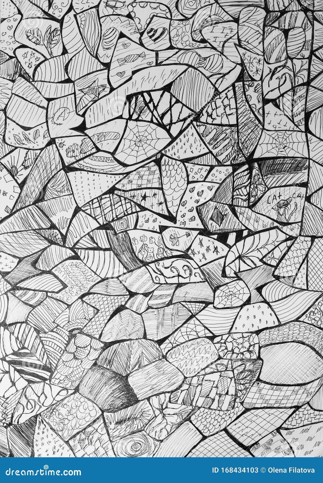 Graphic Intersection of Thick and Thin Lines Stock Illustration ...