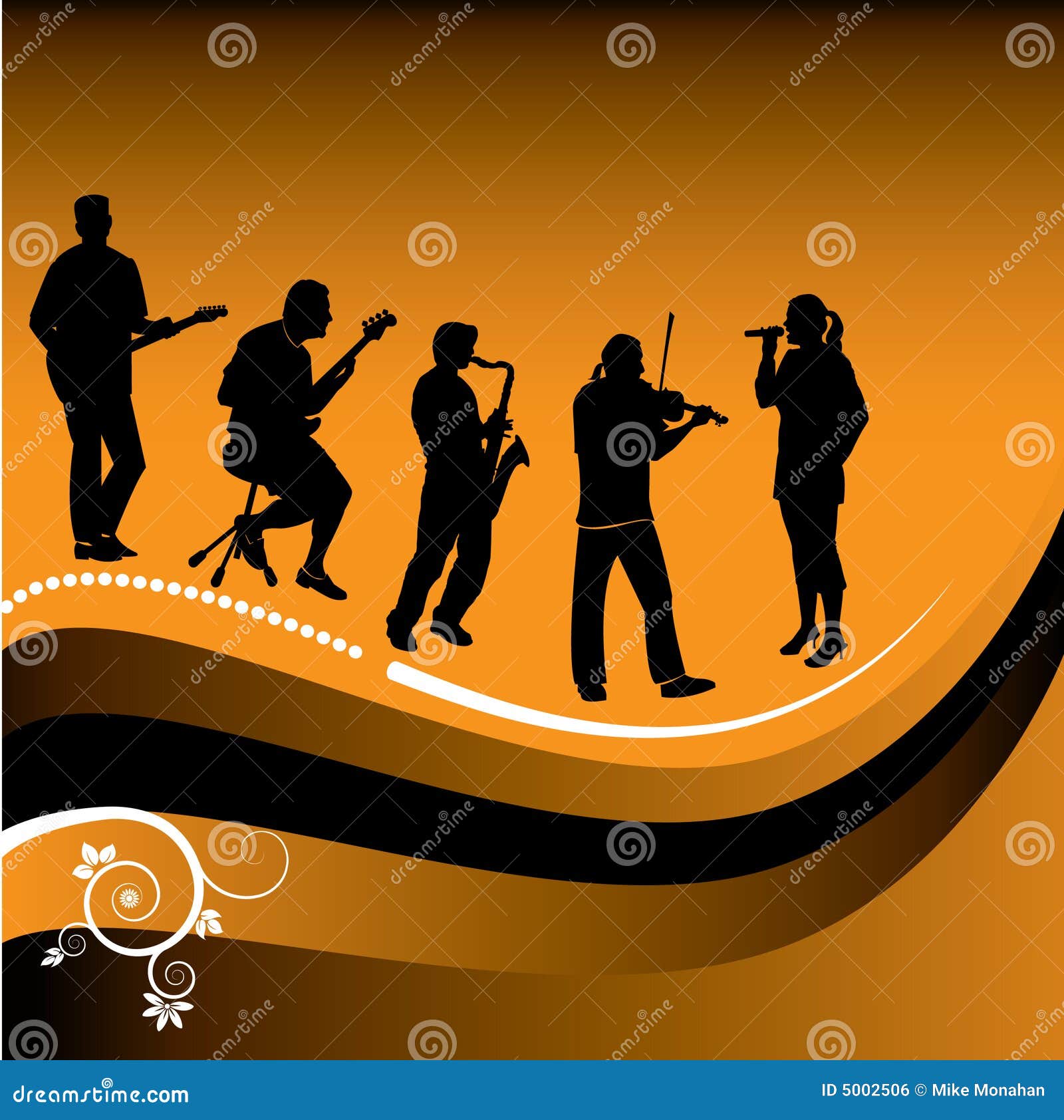 Abstract Graphic of Musicians Stock Vector - Illustration of jazz ...