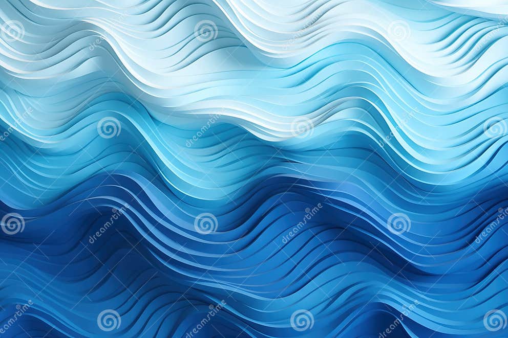 Full Frame Abstract Graphic Pattern of Blue Wave Background Stock ...