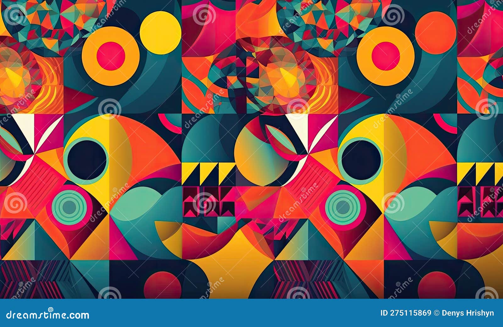 Abstract Graphic Patterns Bring Pop of Color To Fashion Creating Using ...
