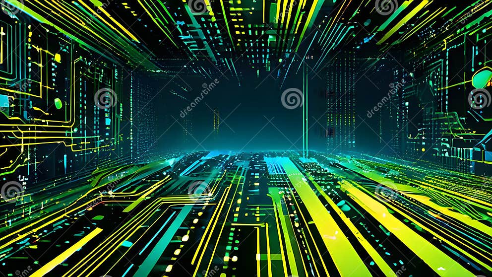 Abstract Graphical Wallpaper Illustration, Symbolic for Artificial ...