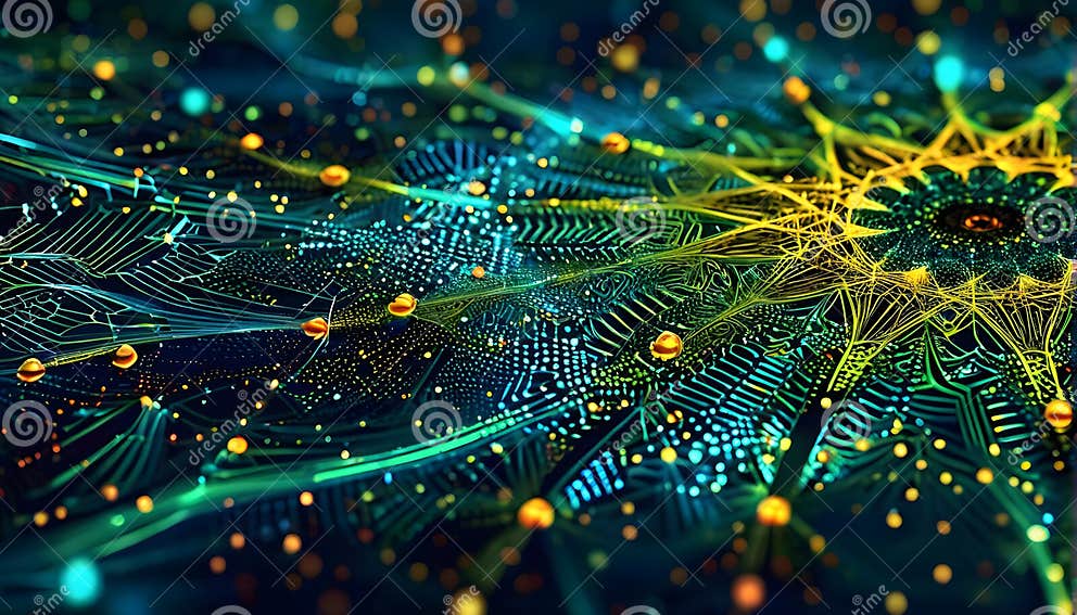 Abstract Graphical Wallpaper Illustration, Symbolic for Artificial ...