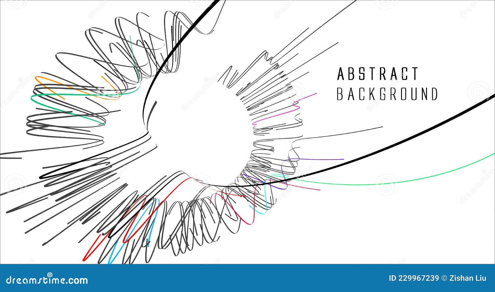 Abstract Graphics Composed of Streamlines Stock Vector - Illustration ...