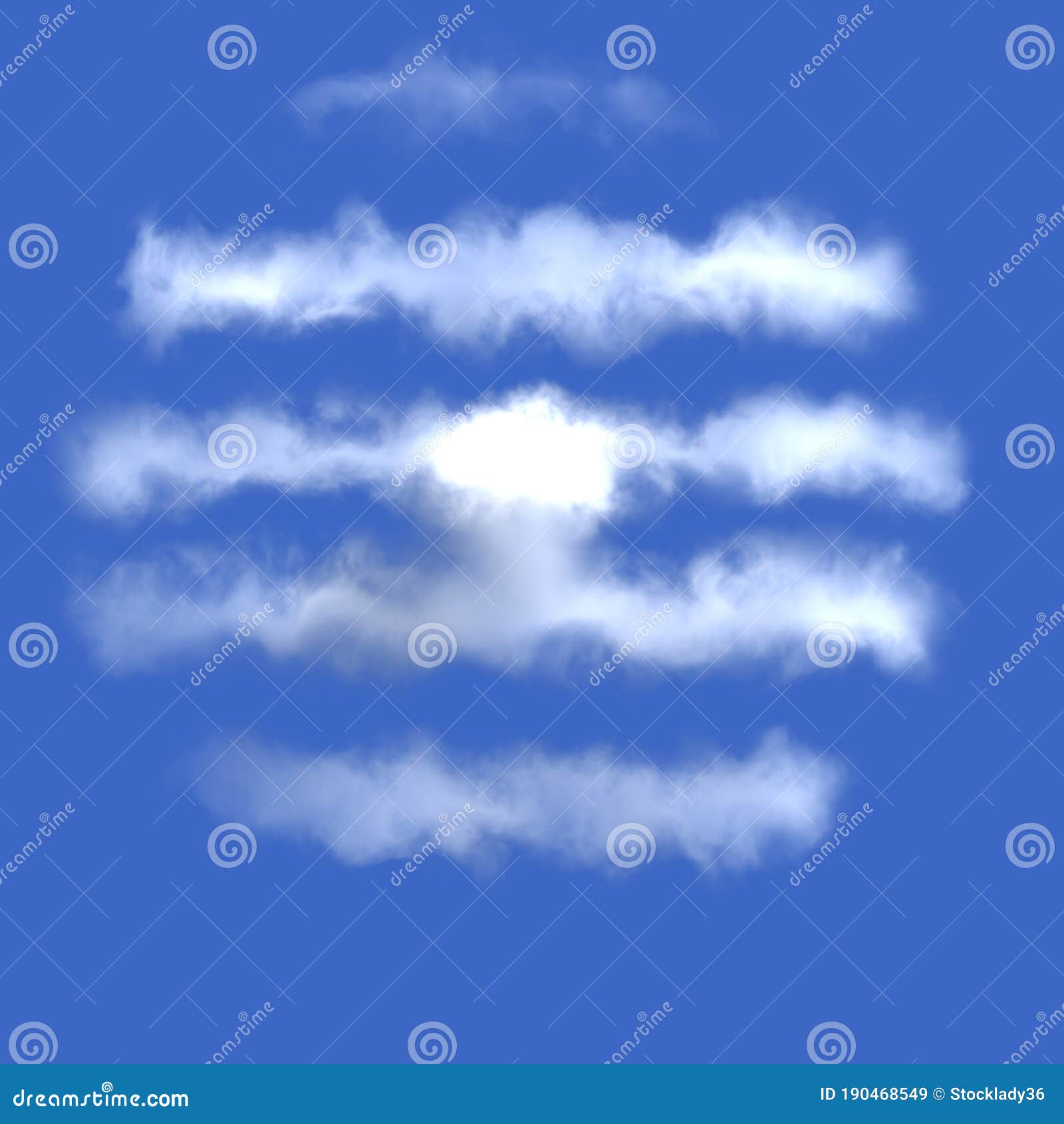 Abstract Graphics Symbol Created from Realistic Clouds Stock ...