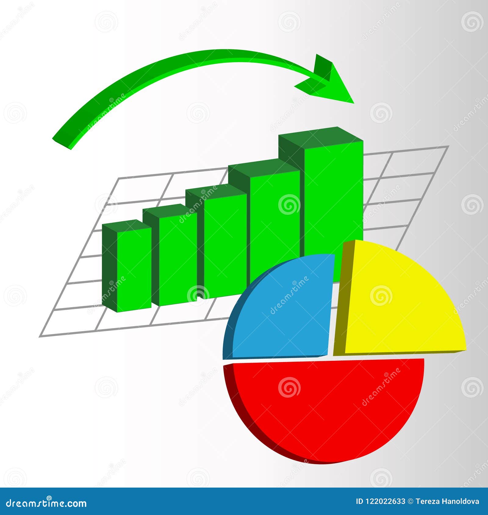 Abstract Bar Graphs Vector Illustration | CartoonDealer.com #11541182