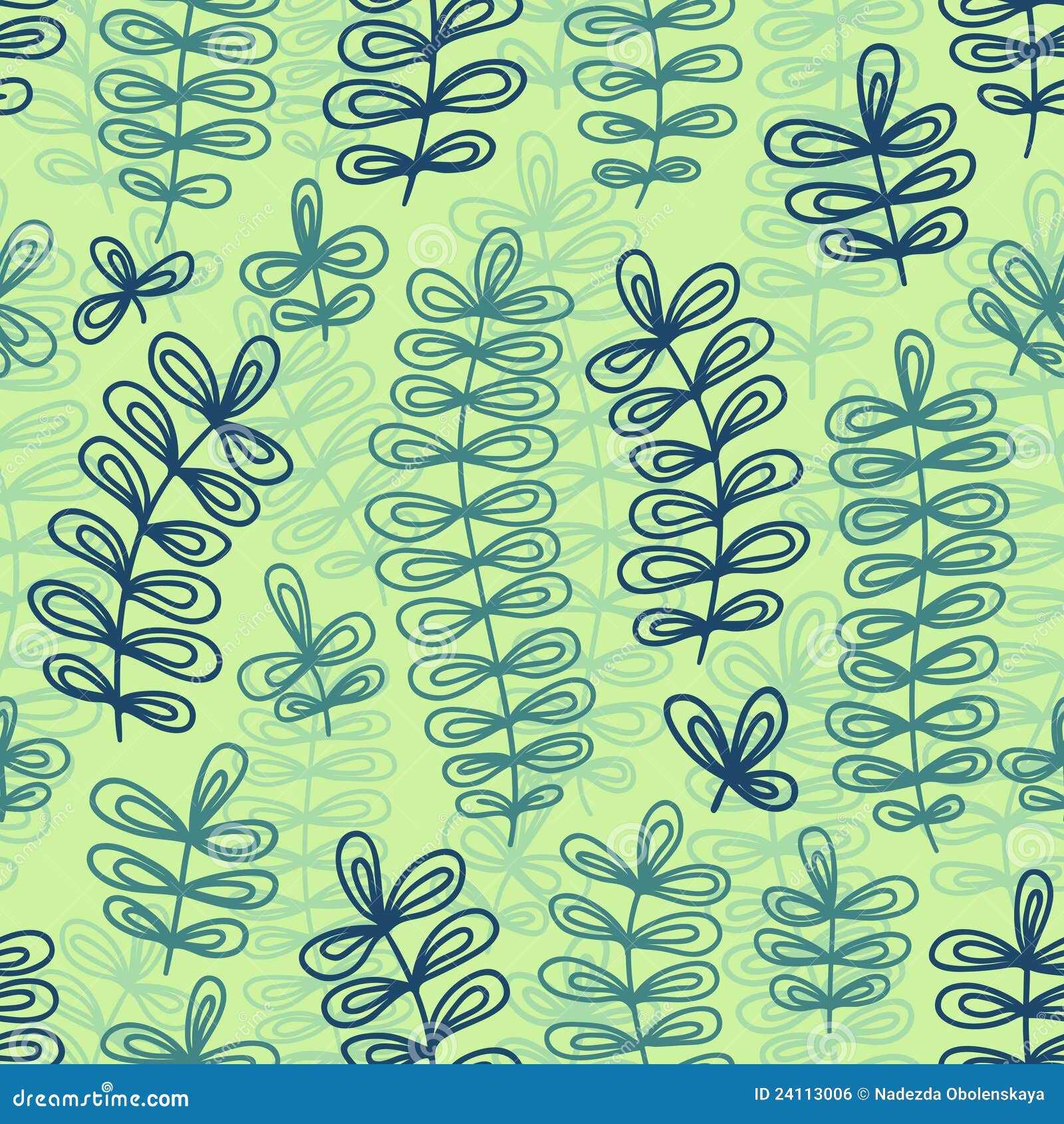 Abstract Grass Seamless Pattern. Stock Vector - Illustration of leaf ...