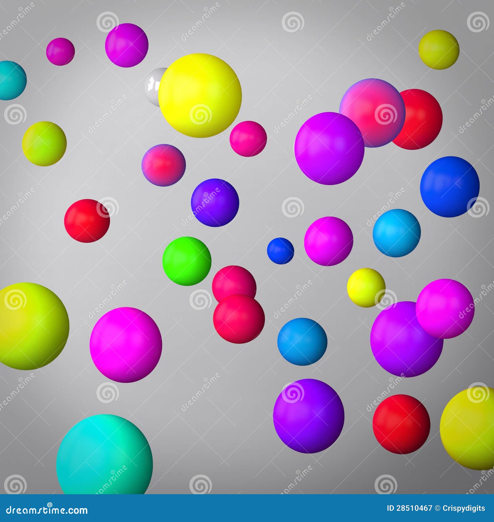 Abstract Gray Background Made of Color Spheres Stock Illustration ...