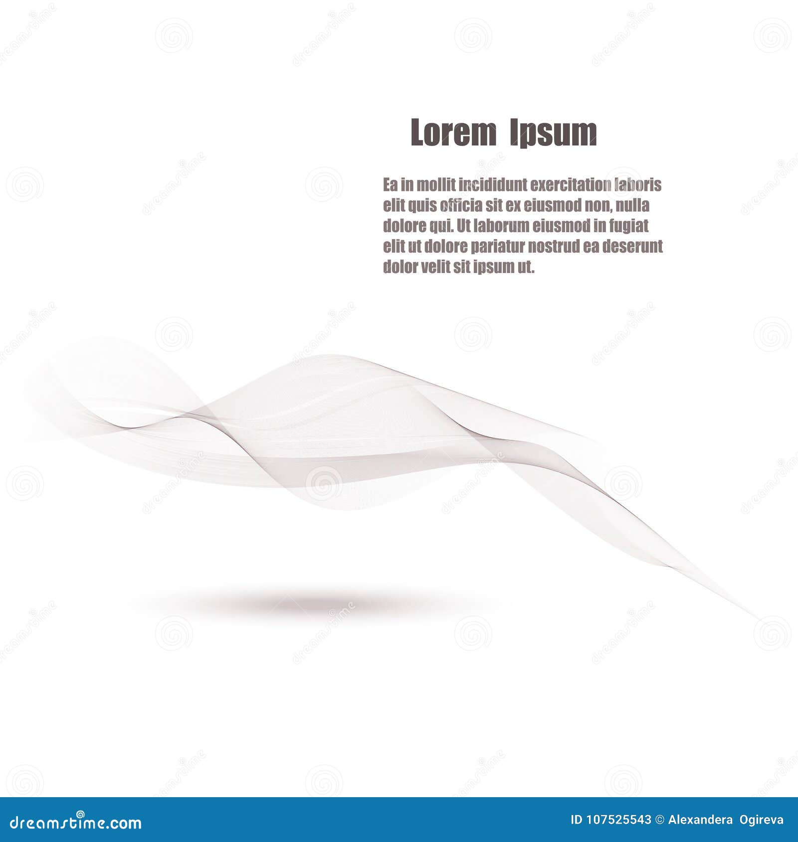 Abstract Gray Background with Smooth Lines and Text Stock Vector ...
