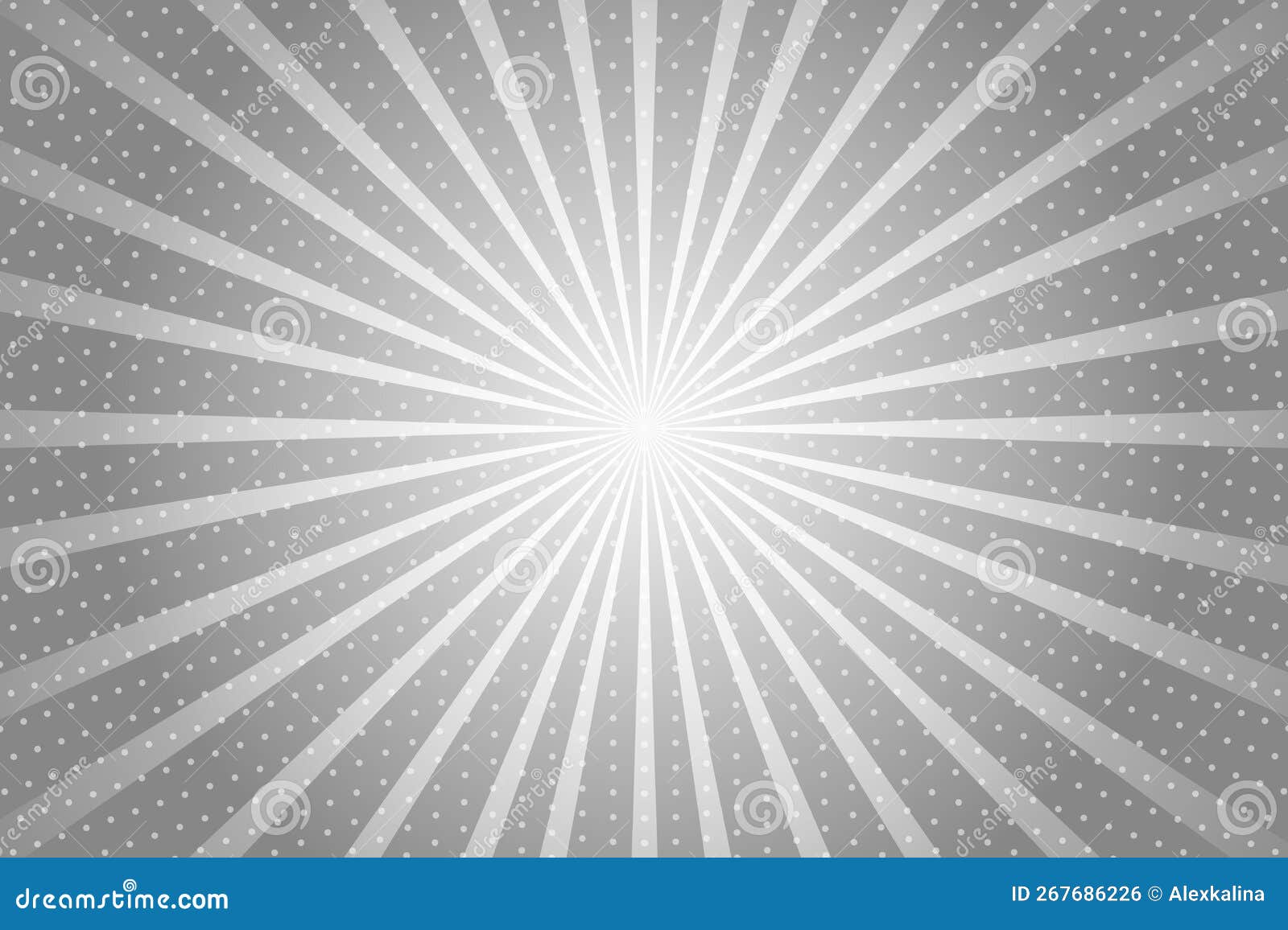 Abstract Gray Background with Sun Ray. Summer Vector Illustration Stock ...