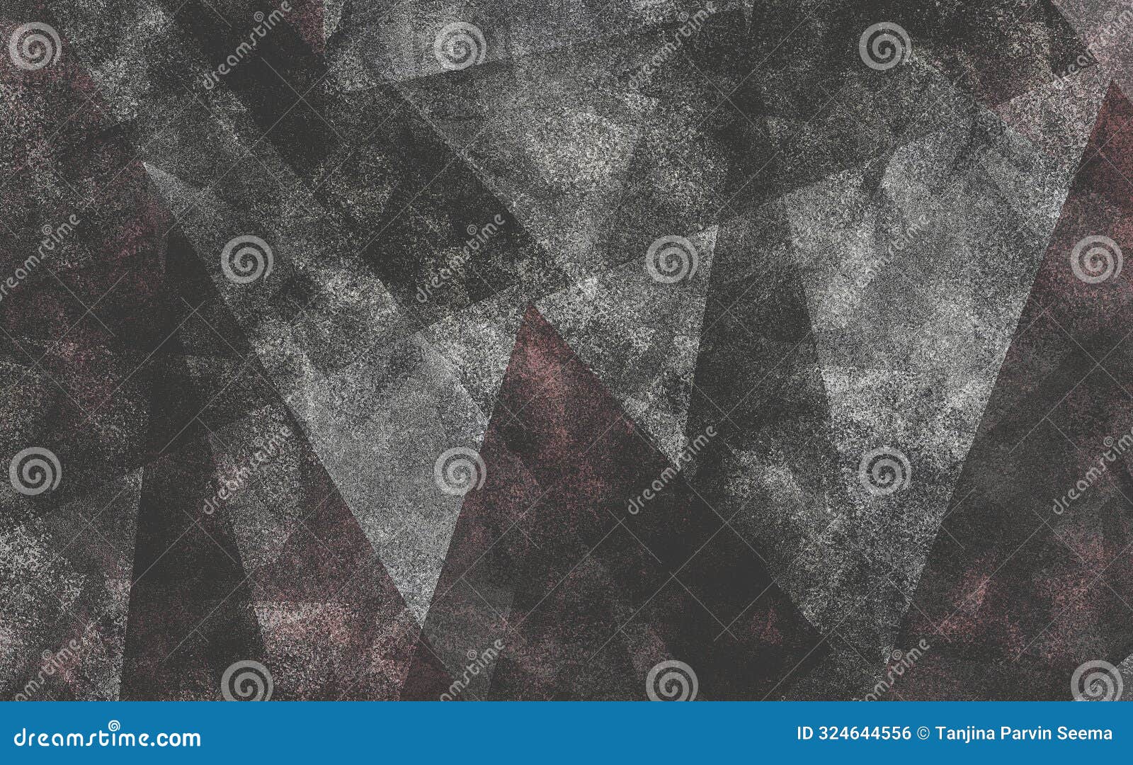 Abstract Gray Black Background with Random Geometric Triangle Pattern ...
