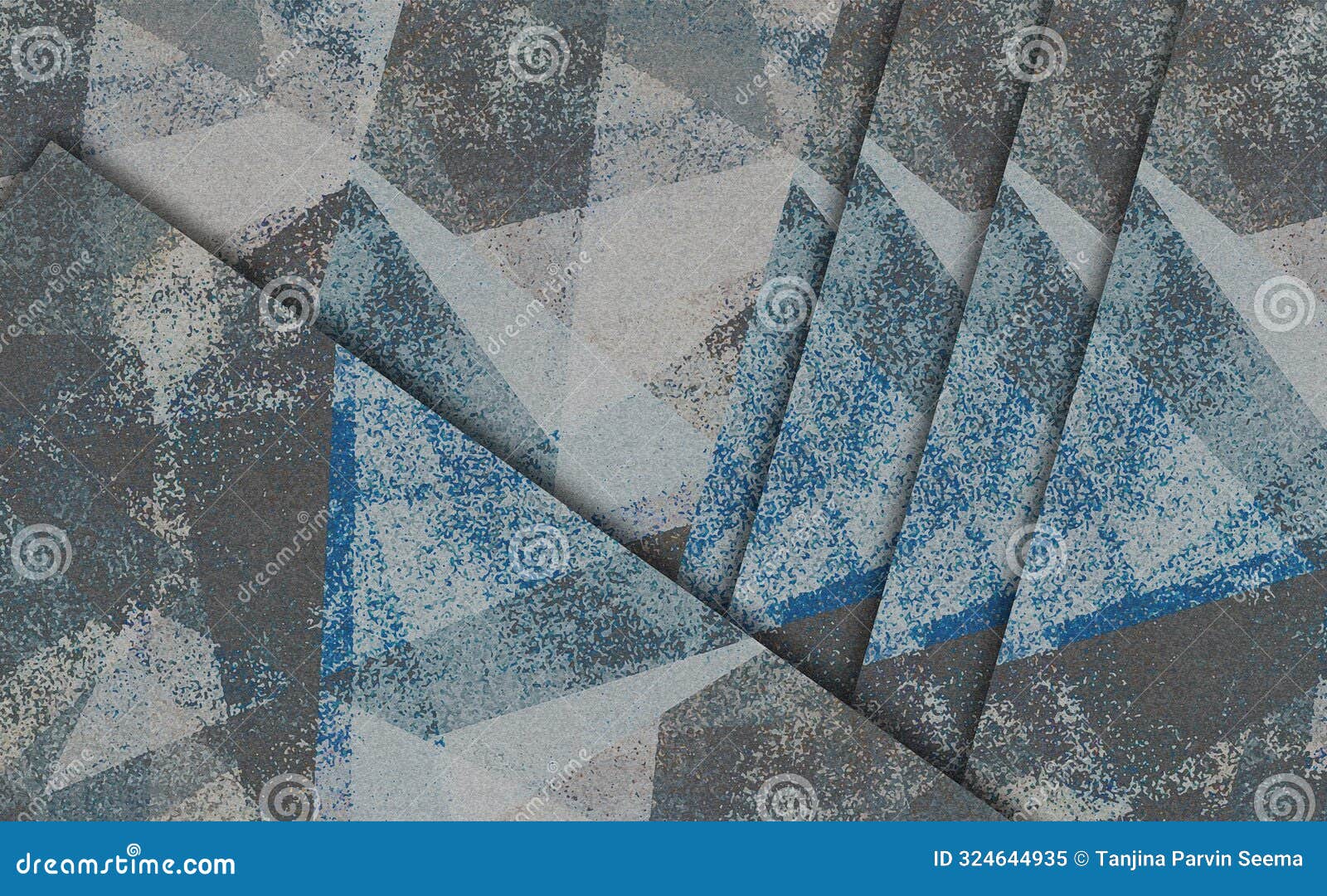 Abstract Gray Black Background with Random Geometric Triangle Pattern ...