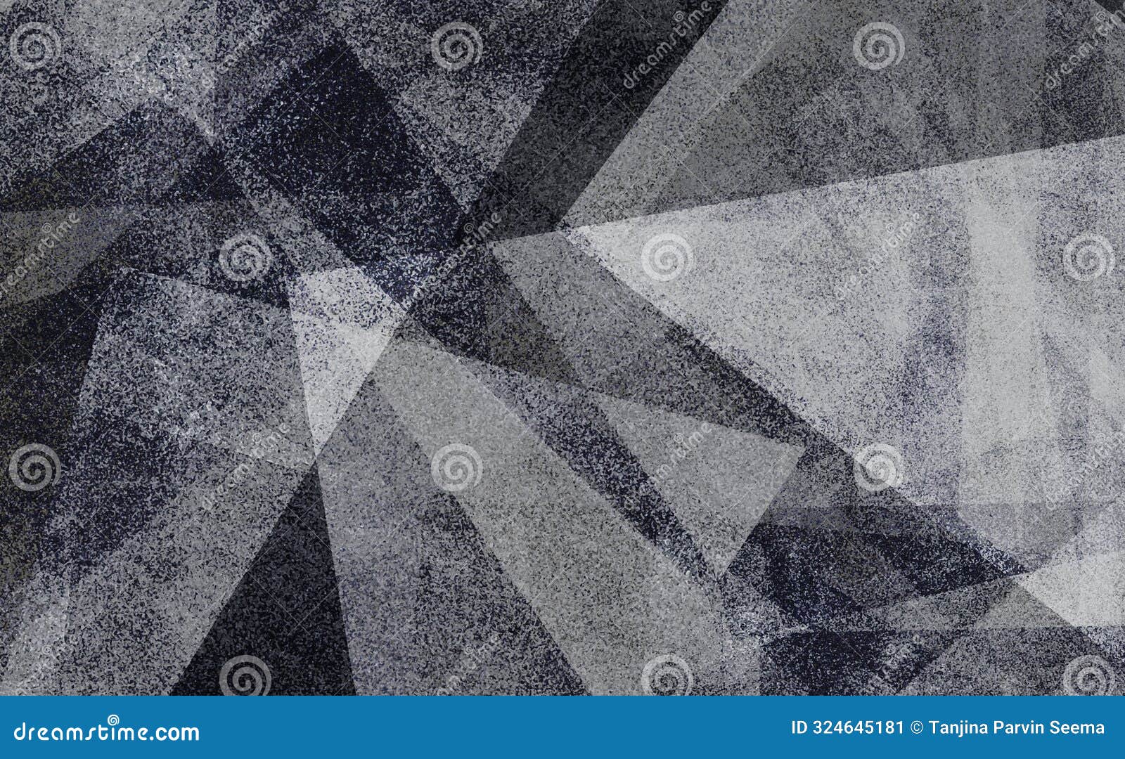 Abstract Gray Black Background with Random Geometric Triangle Pattern ...