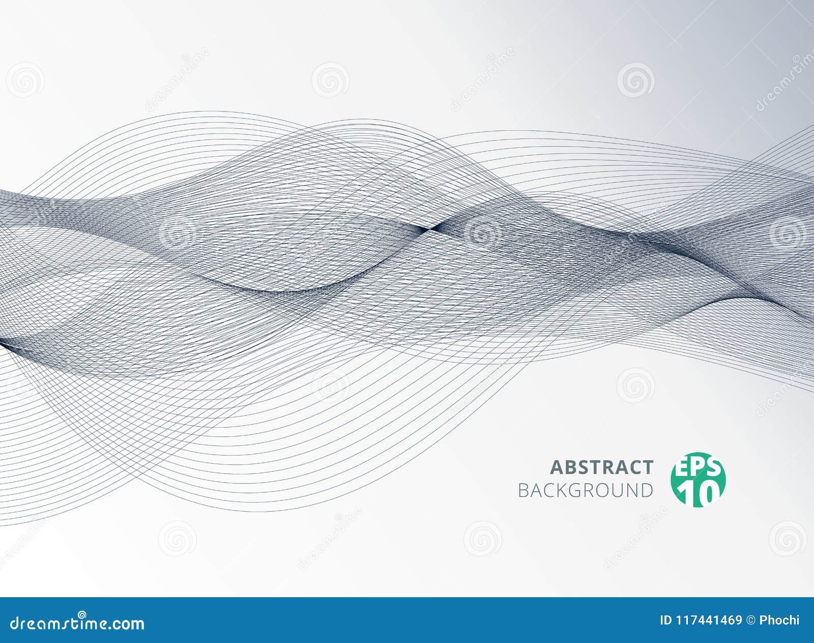 Abstract Gray Color Line Wave Element for Design Background. Stock ...