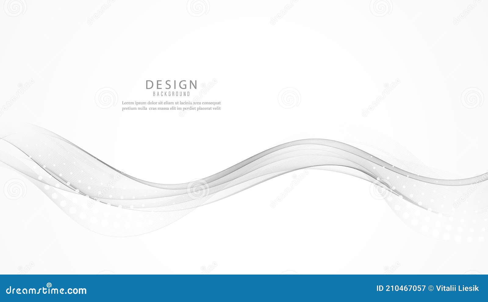 Abstract Gray Color Wave Design Element. Grey Wave. Gray Smoke Wave ...
