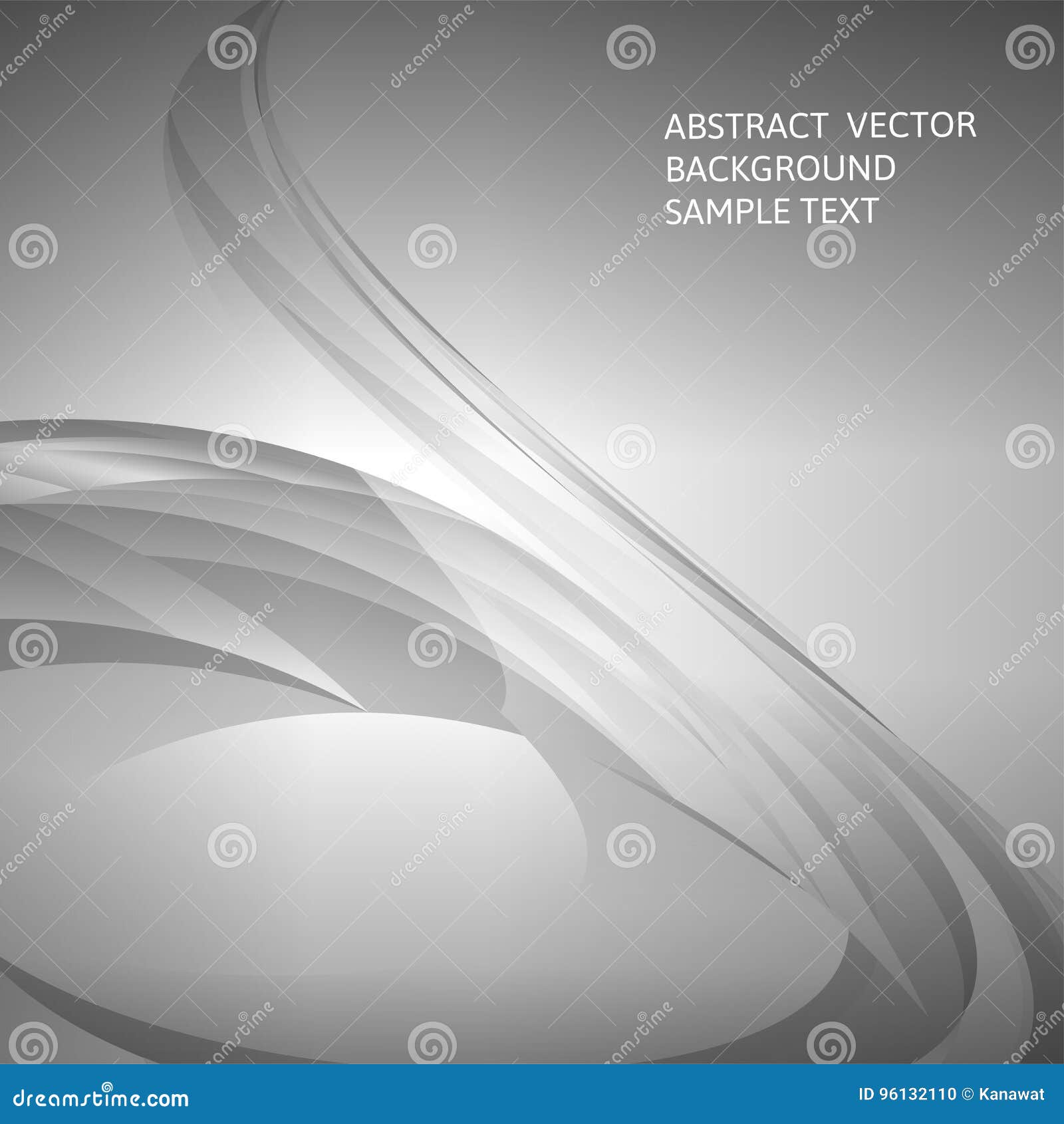 Abstract Gray Curve Vector Background Stock Vector - Illustration of ...