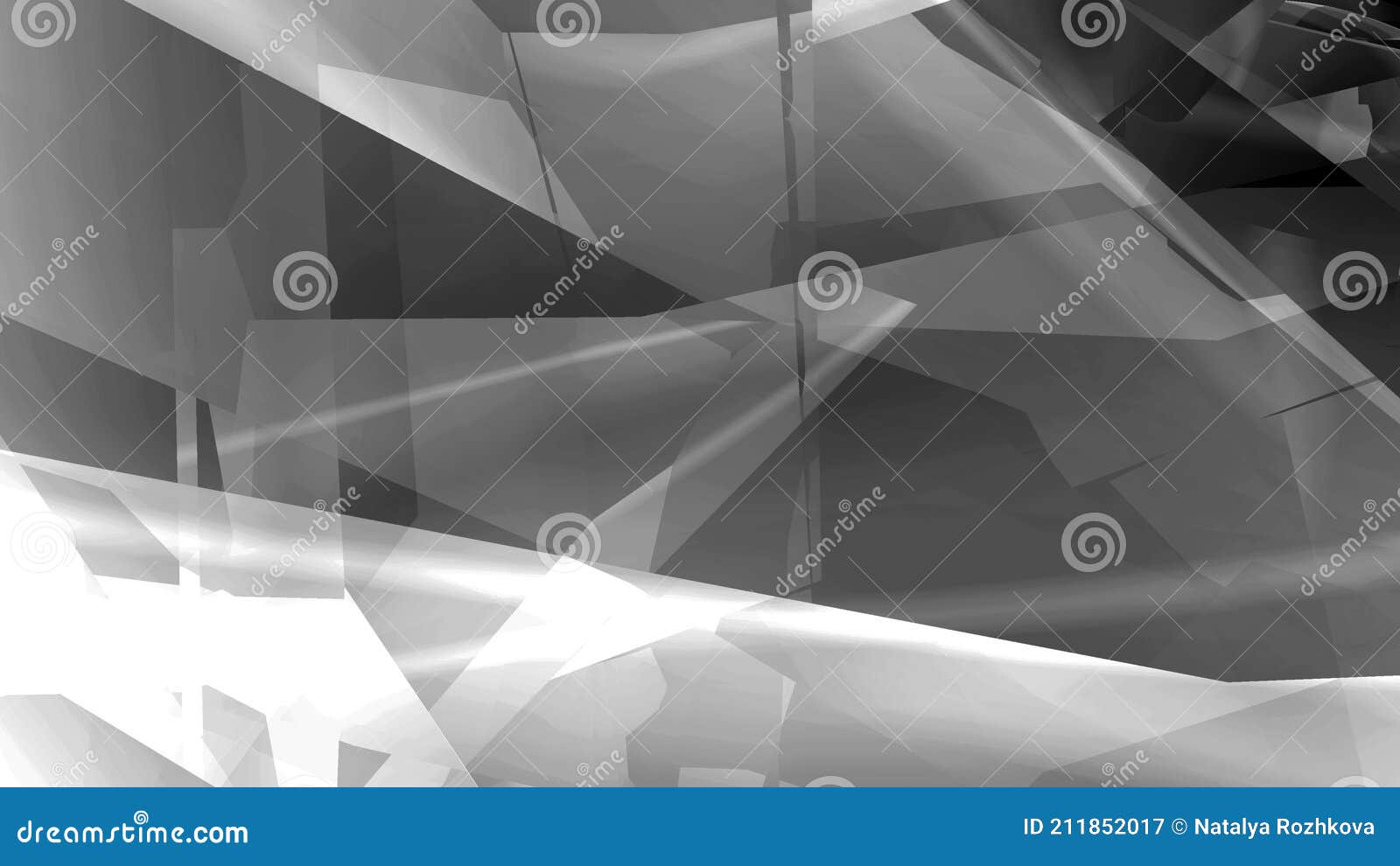 Abstract Gray Geometric Shapes in 3d Stock Illustration - Illustration ...