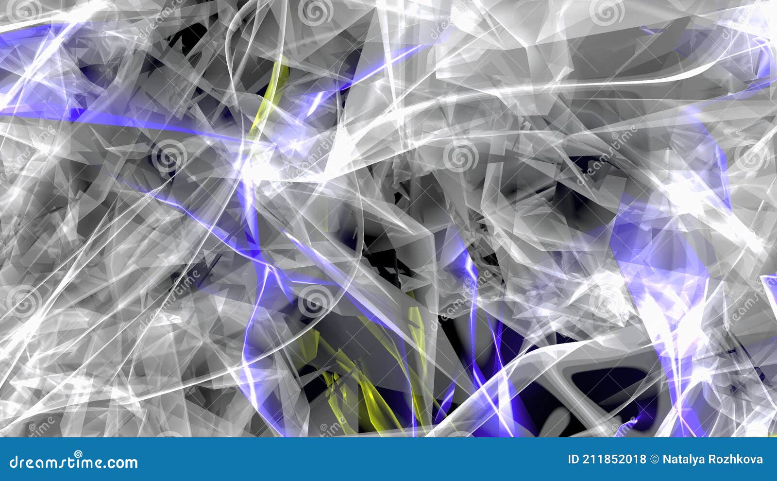 Abstract Gray Geometric Shapes in 3d Stock Illustration - Illustration ...