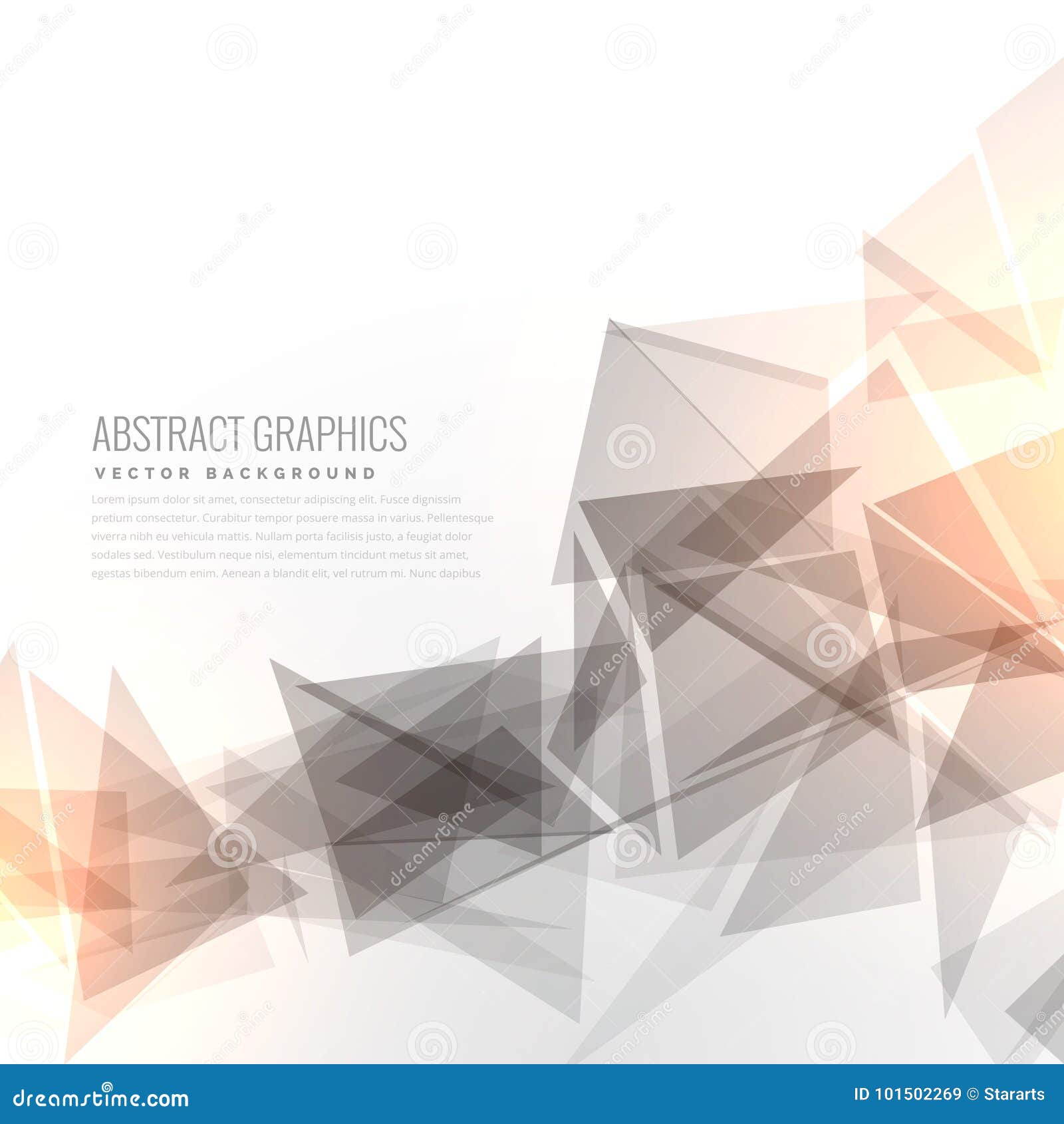 Abstract Gray Geometric Triangles Shape with Light Effect Stock Vector ...