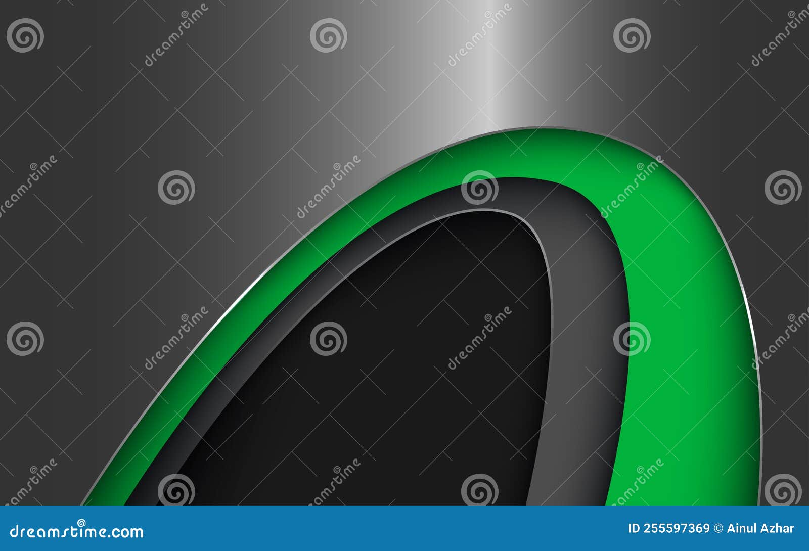 Abstract Gray Green Gradient Color with Curve Combination Shape Overlap ...