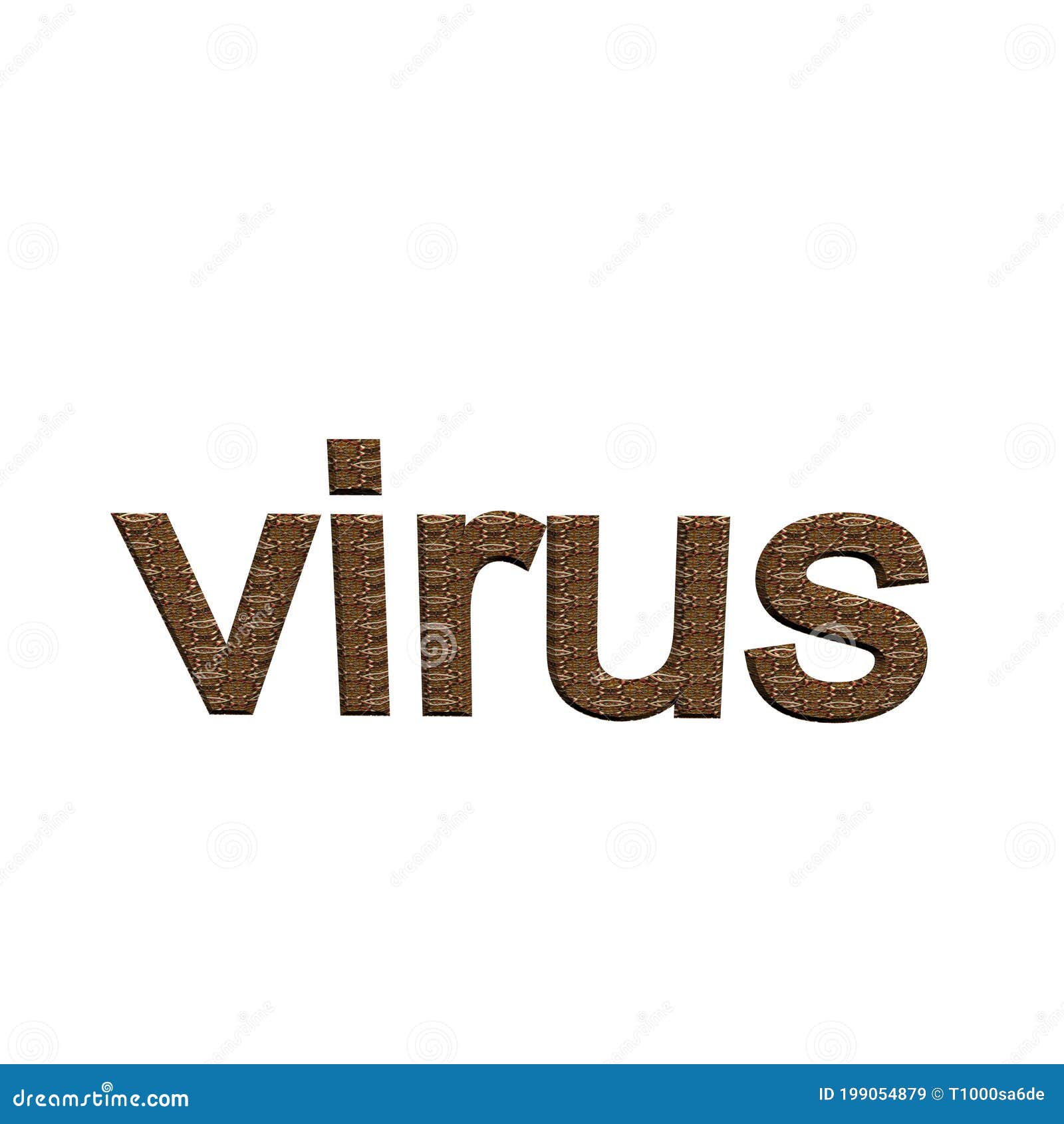 Abstract Gray Letters - Virus.3d Effect Stock Illustration ...