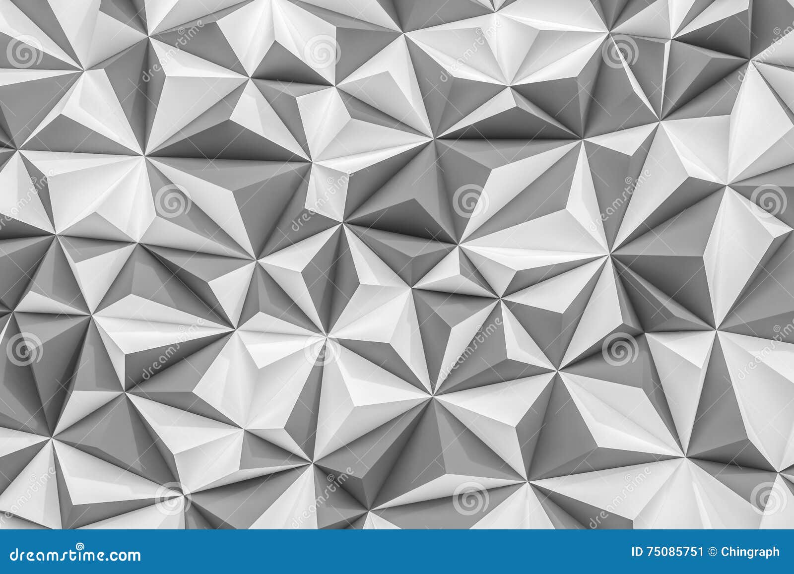 Abstract Gray Low Poly Background with Copy Space 3d Render Stock Image ...