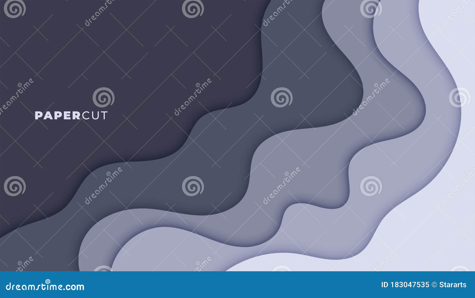 Abstract Gray Papercut Style Layers Background Design Stock Vector ...
