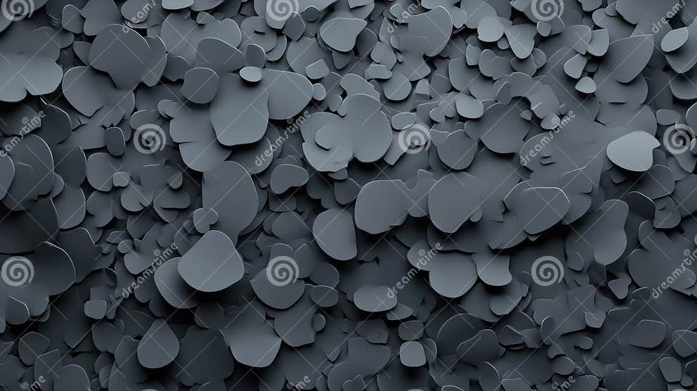 Abstract Gray Shapes Create a Textured, Layered Pattern, AI Stock Photo ...