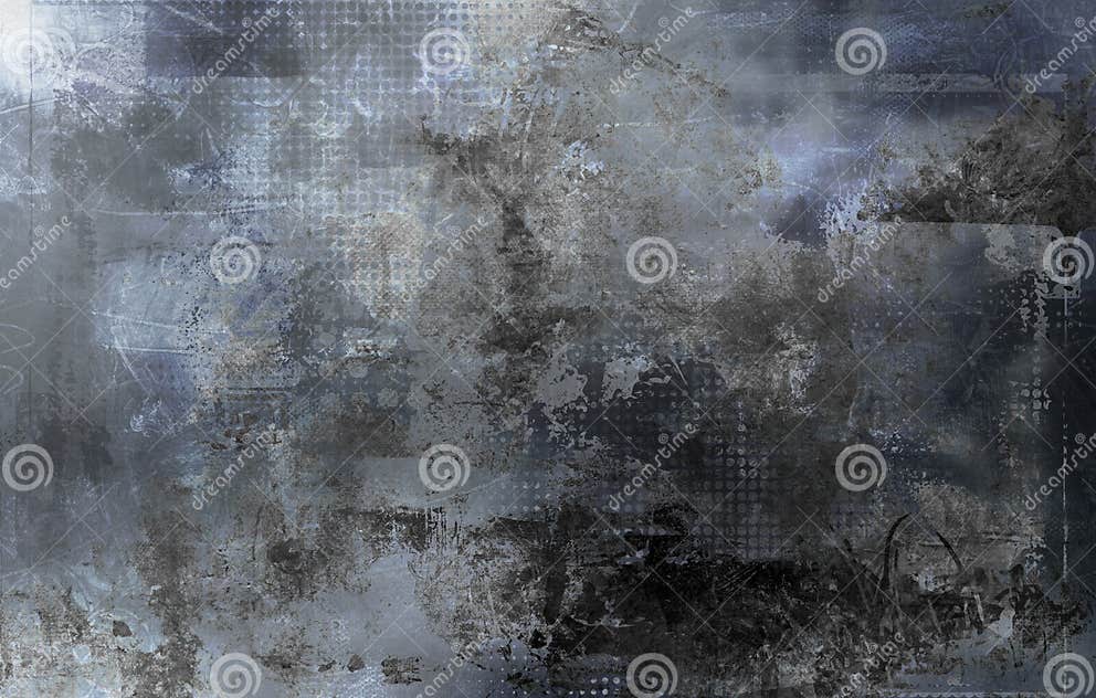 Abstract Gray Shapes, Textures and Pattern Stock Illustration ...