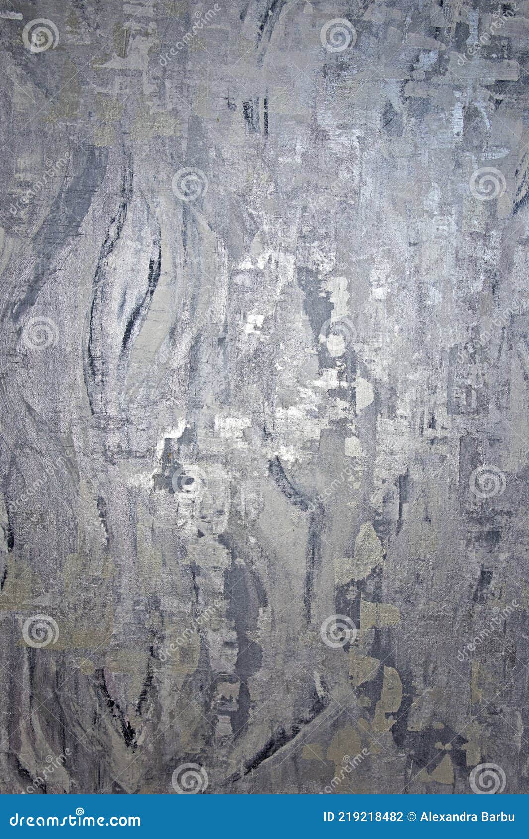Abstract Gray Silver Painted Wall Texture Stock Photo - Image of grain ...