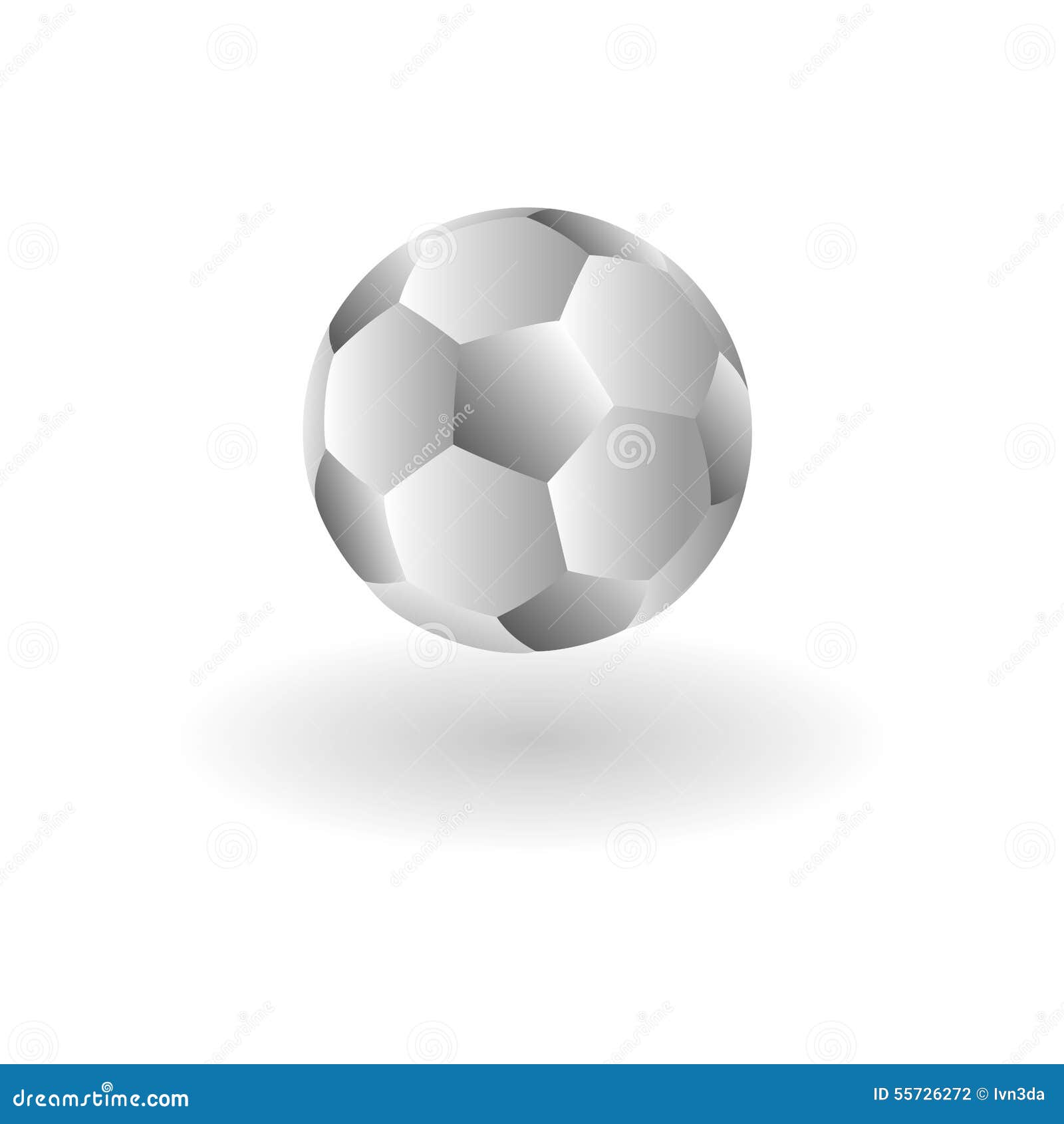 Abstract gray soccer ball. stock vector. Illustration of design - 55726272