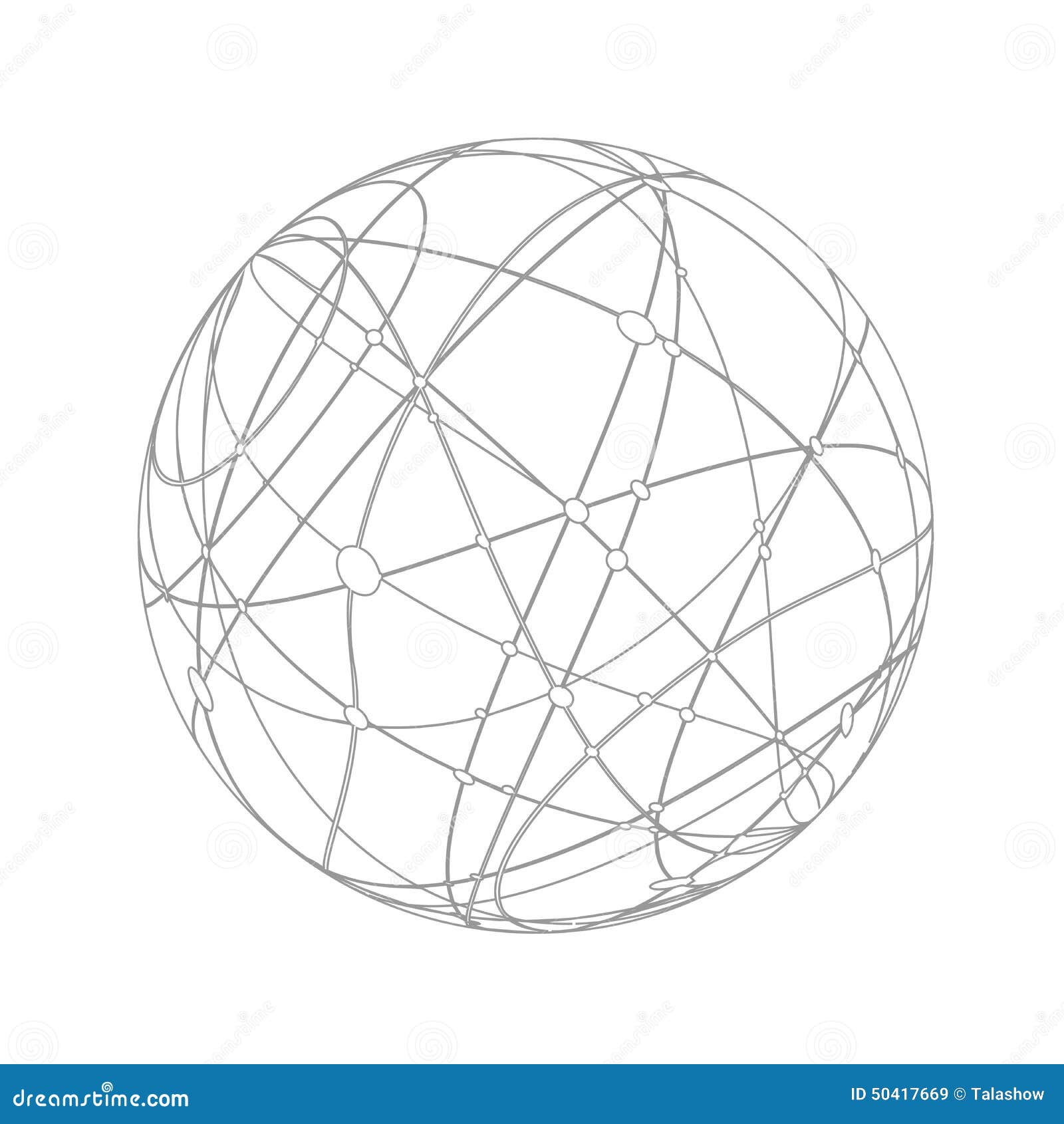 Abstract gray sphere stock vector. Illustration of spring - 50417669