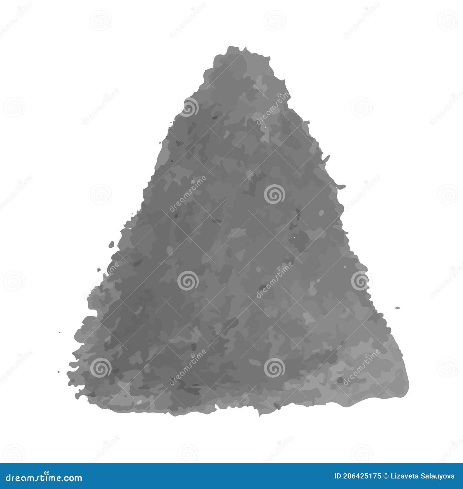 Abstract Gray Stain Isolated on White Background Stock Vector ...