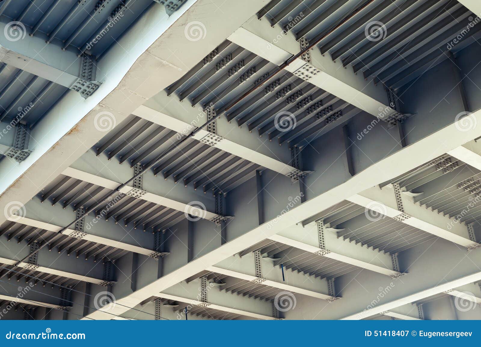 Abstract Gray Steel Construction with Beams and Bolts Stock Image ...
